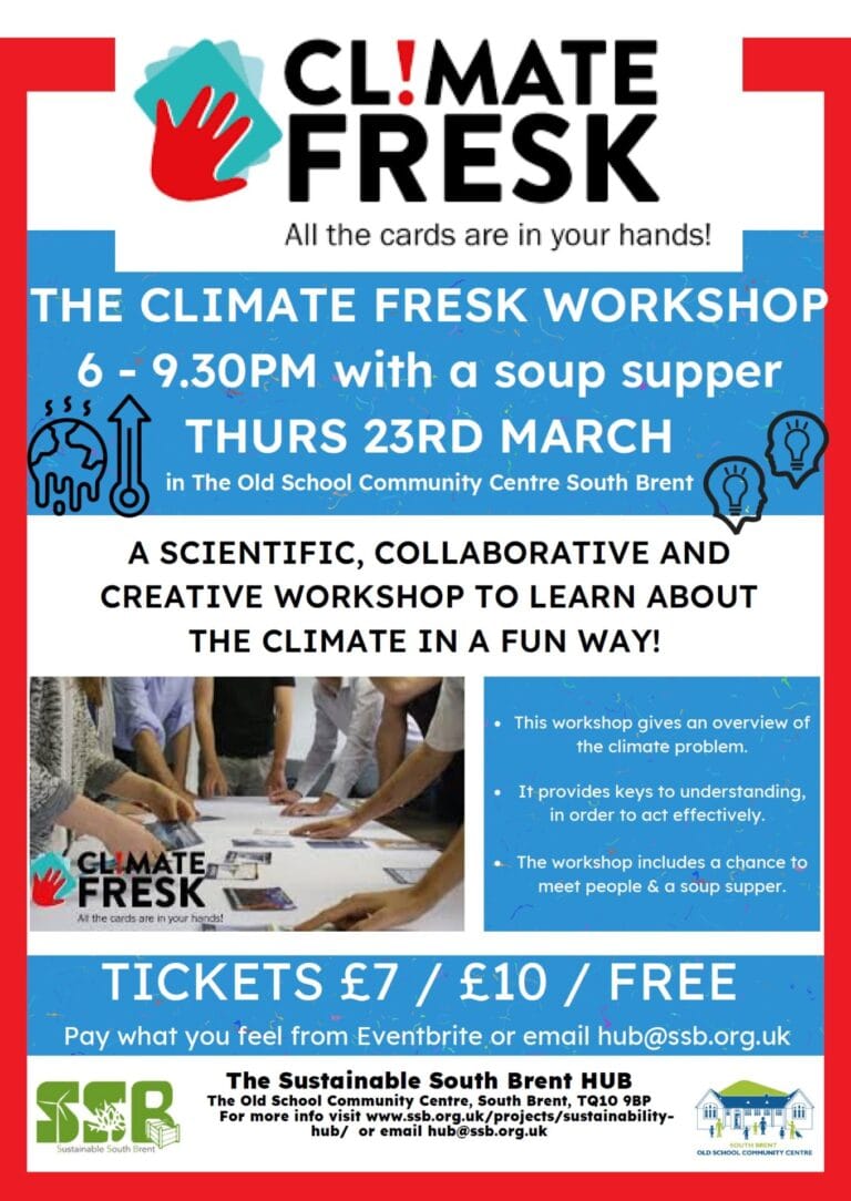 ‘Climate Fresk’ Workshop with soup supper – Sustainable South Brent